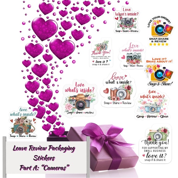 NXTLevelShip | Office | Stickers Labels Review Camera Part A | Poshmark